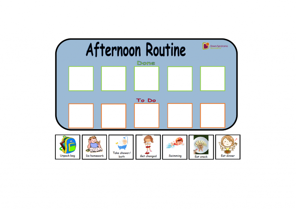 Afternoon Routine – Down Syndrome Australia Shop