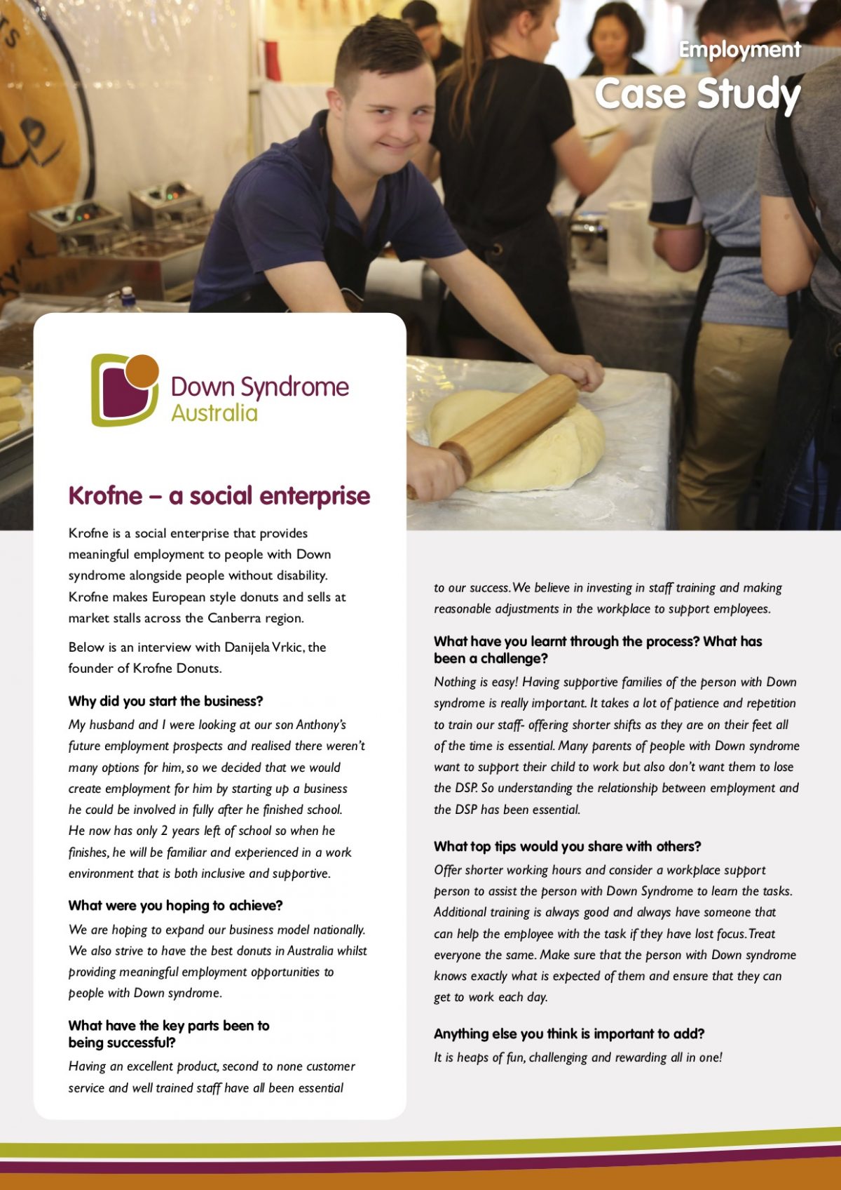 Employment Services – Down Syndrome VIC